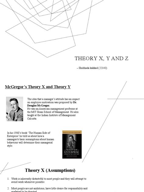 Theory X Y And Z Pdf Motivation Motivational