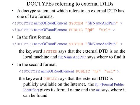 ppt valid xml documents contd powerpoint presentation free