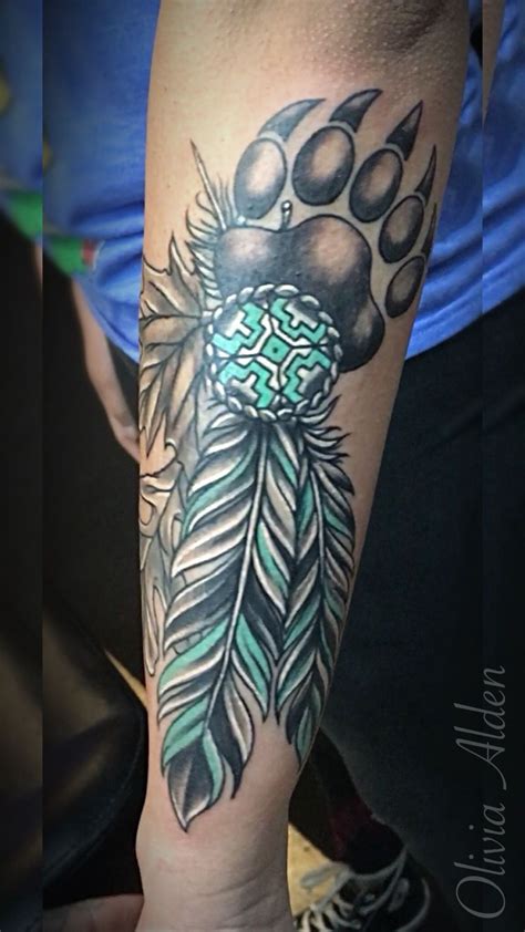 Forearm Native American Tattoo Watercolor Tattoo Design
