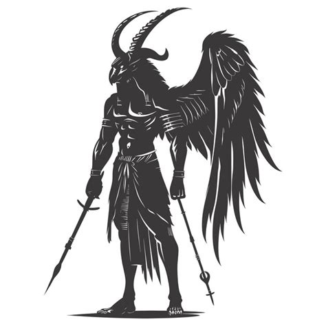 Premium Vector Silhouette Spinx The Egypt Mythical Creature Black