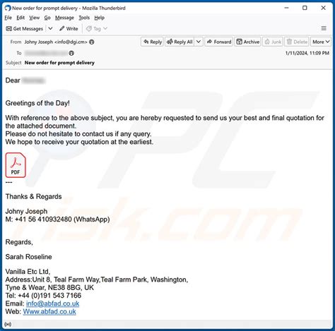 Request For Quotation Email Virus Removal And Recovery Steps Updated