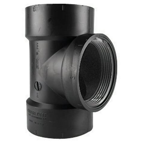 Charlotte Pipe 3 In Hub X 3 In Dia Hub Abs Flush Cleanout Tee Charlotte Pipe 3 In Hub X 3 In Dia Hub Abs Flush Cleanout Tee