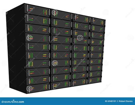 web hosting server rack on white stock illustration illustration of