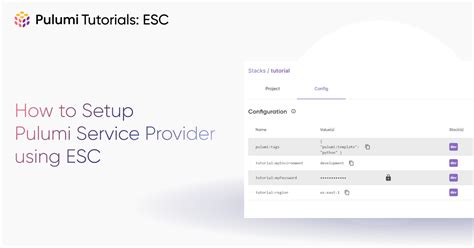 Setup Pulumi Service Provider Using Esc Pulumi