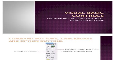 Pdf Commandcheckboxandoptionbuttons Visual Basic 60 Dokumentips
