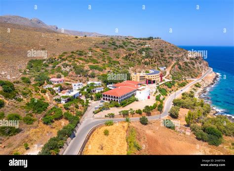 The Small Traditional Village Of Kolybari With Monastery Of Panagia