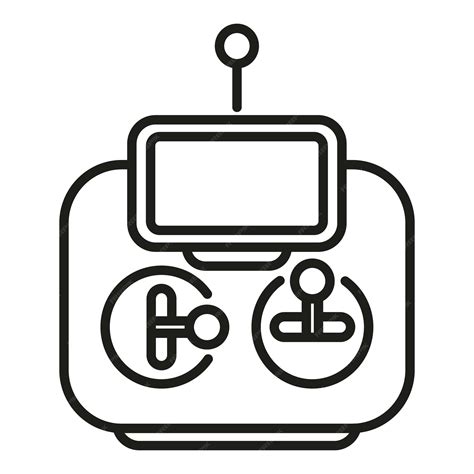 Premium Vector Network Digital Map Drone Icon Outline Vector Aerial Secure View Map Tech Land