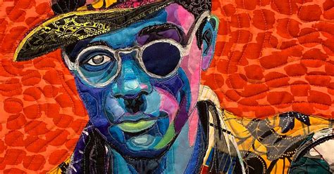 Colorful Portrait Quilts By Bisa Butler Made Out Of African Fabric