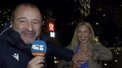 Football News Fan Flashes Breast Tattoo During Live Tv Interview