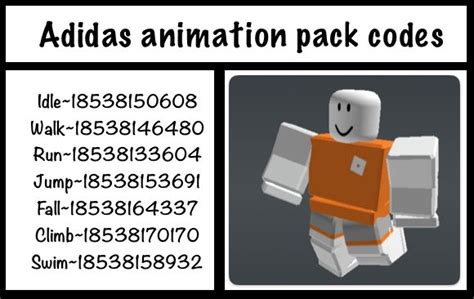 Adidas Animation Pack Animation In 2025 Coding Animation Roblox