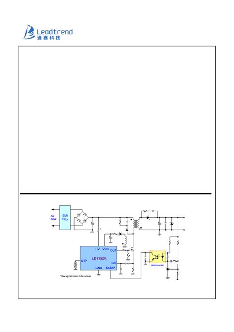LD7750RGR datasheet(1/19 Pages) LEADTREND | High Voltage Green-Mode PWM ...
