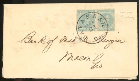 Csa 7 Used Pair On Cover United States General Issue Stamp Hipstamp
