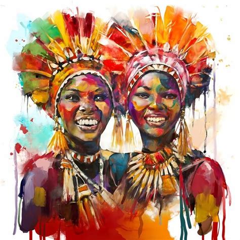 Zulu Traditional Women From South Africa Digital Digital By Jafeth