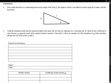 X Part Experiment AIM Determine The Static Chegg