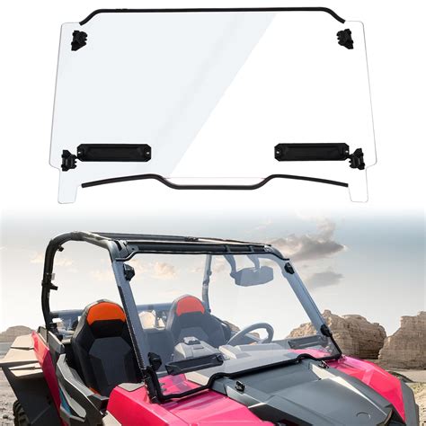 CPOWACE RZR 1000 XP Windshield, Front Full Clear Windshield Compatible with Polaris RZR 1000/XP ...
