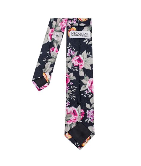 Black Rose Floral Tie Tsforguysie