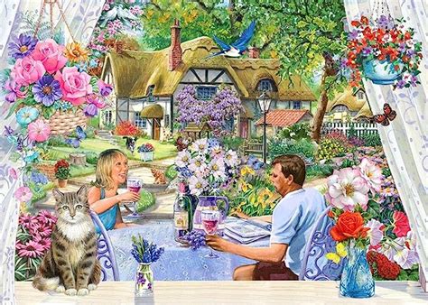 The House Of Puzzles Big 500 Piece Jigsaw Puzzle Enjoying The