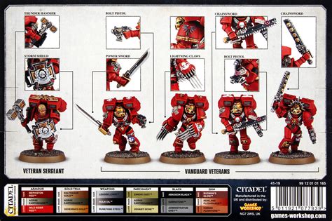 Warhammer 40000 Blood Angels Vanguard Veterans At Mighty Ape Nz