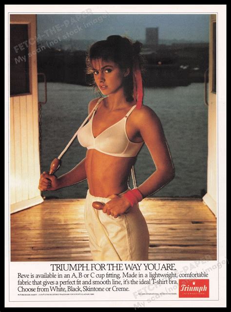 Triumph Bra Lingerie 1980s Print Advertisement Ad 1982 Sexy Workout Ju