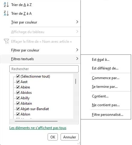Comment Filtrer Un Tableau Excel