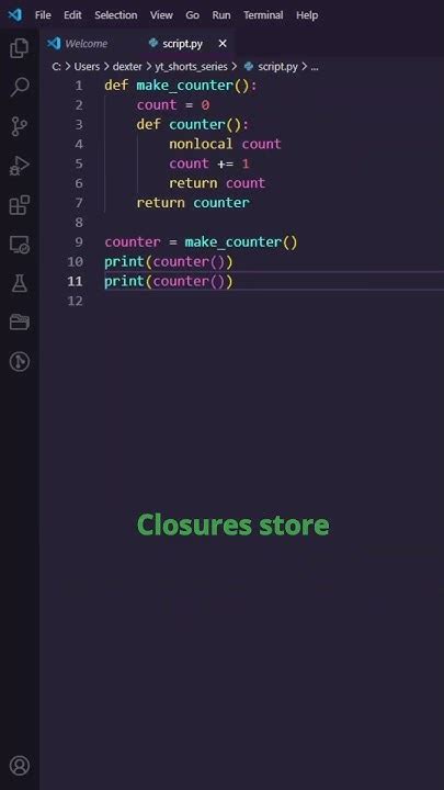 Python In 60 Seconds Understanding Closures And Lexical Scoping In Python Youtube