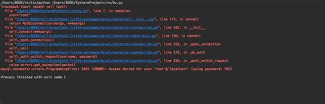 I Am Trying To Connect To Mysql Using Python But I Got Error Stack Overflow