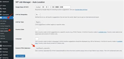 Using Custom Html Classes To Display Auto Location Dropdown In Any Input Fields Astoundify