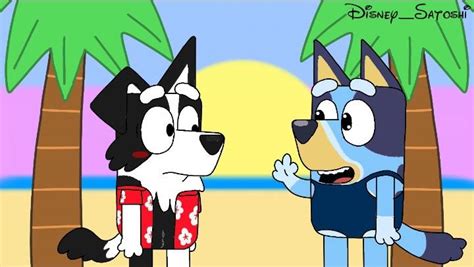 Summer Greetings Bluey Fanart By Disneysatoshi On Deviantart