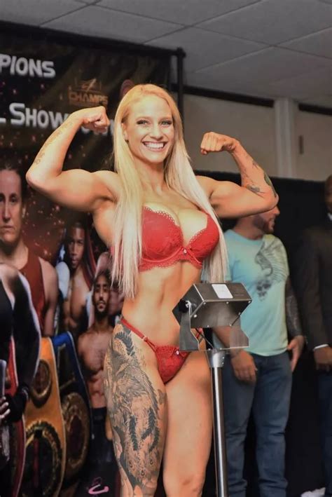 Ebanie Bridges Teases Wearing Sick Body Tape Bikini For Weigh In