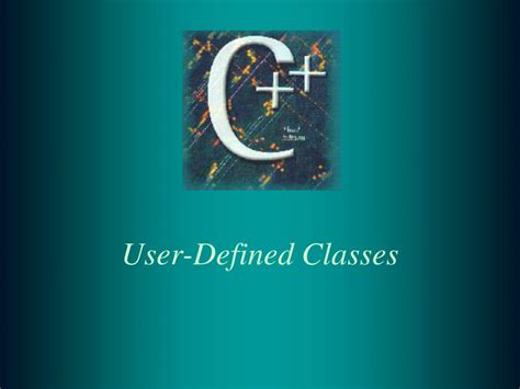 ppt user defined classes powerpoint presentation free download id