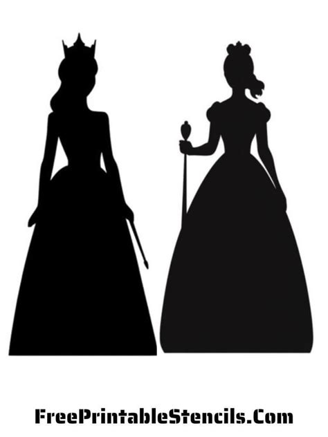 Free Printable Princess Stencils And Silhouettes Free Printable Stencils