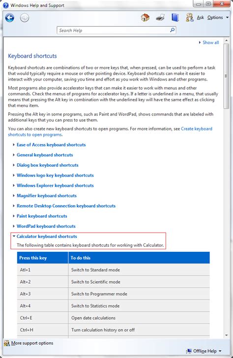 How Do I View Windows Calculator Shortcut Keys Super User