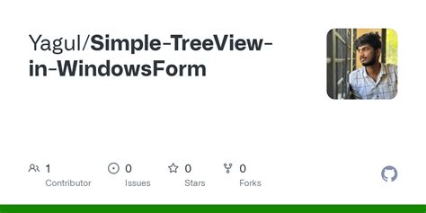 Github Yagulsimple Treeview In Windowsform