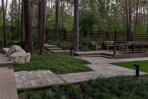 МИНИМАЛИСТСКИЙ ЛЕСНОЙ САД ОТ Krona Garden Современные сады Дизайн озеленение Идеи озеленения