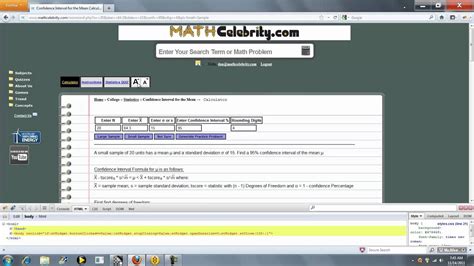 Sample Mean Calculator