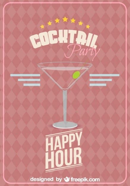 Vecteur De Verre De Cocktail Gratuit Vecteur Gratuite