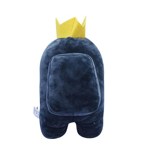 Among Us 7 Inch Plush Black W Crown Free Shipping