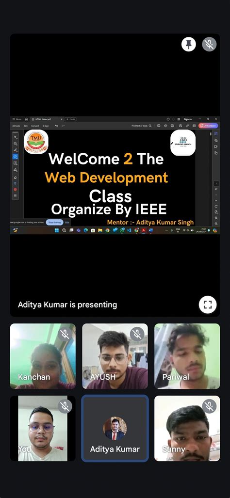 Aditya Kumar Singh On Linkedin Ieee Mentorship Webdevelopment