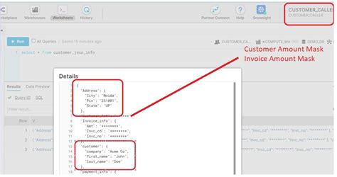 Dynamic Masking On JSON Data Cloudyard