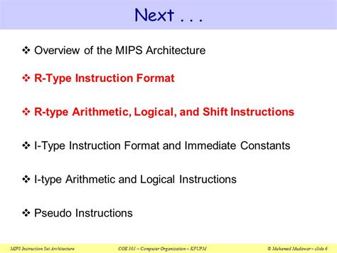 mips arithmetic and logic instructions ppt video online download