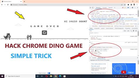 how to hack chrome dino game simple trick viral trending