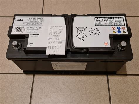 Akumulator BMW Varta AGM 105Ah 950A - 84% - 11970115768 - oficjalne ...