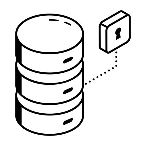 A Server Security Line Icon Download 10654848 Vector Art At Vecteezy