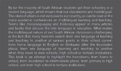 Pdf Multilingual Classroom Context Transitions And Transactions