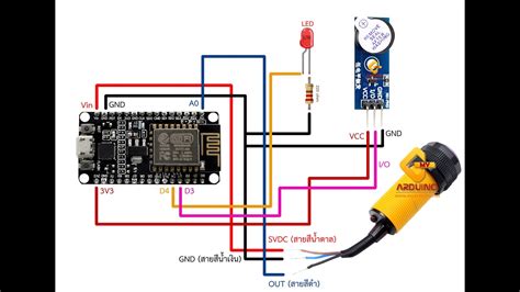 สอนใช้งาน esp8266 e18 d80nk เซ็นเซอร์ตรวจจับวัตถุ infrared