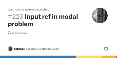 Input Ref In Modal Problem Issue React Bootstrap React Bootstrap GitHub
