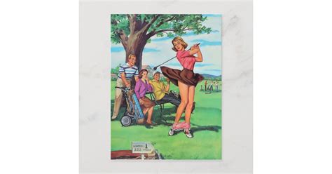 Vintage Pin Up Girl Postcard Zazzle