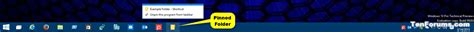 Pin To Taskbar Folder And Drive In Windows 10 Tutorials