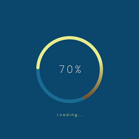 70 Percent Golden Loading Bar Gold Upload Uiux Premium Design Bar