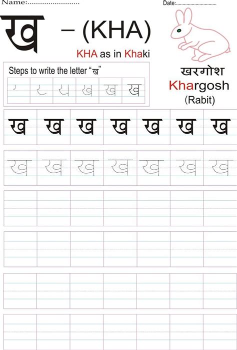 How To Write Kha In Hindi Andre